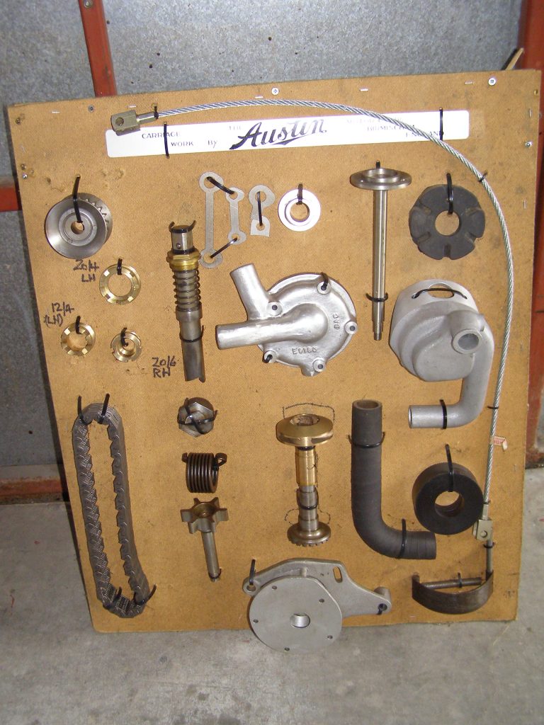 Vintage Austin Register Spares – List of available parts and prices